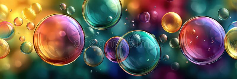 Close-up of Colorful Soap Bubbles Showcasing Vibrant Reflections and ...