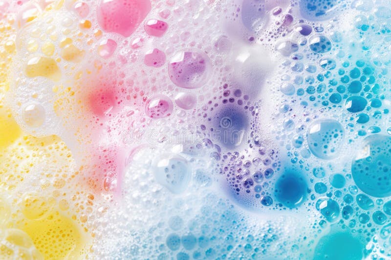 Colorful Soap Bubbles stock photo. Image of detergent - 364454130
