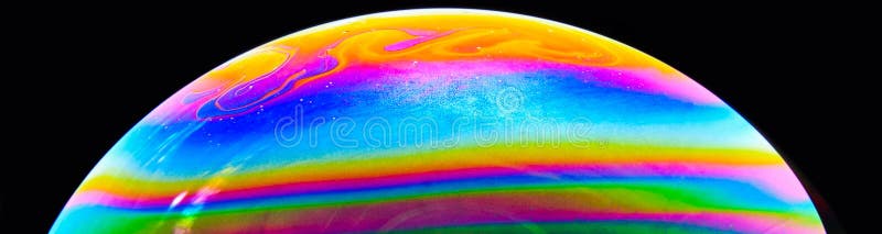 Colorful Soap Bubbles Photos Like a New Planet Stock Photo - Image of ...