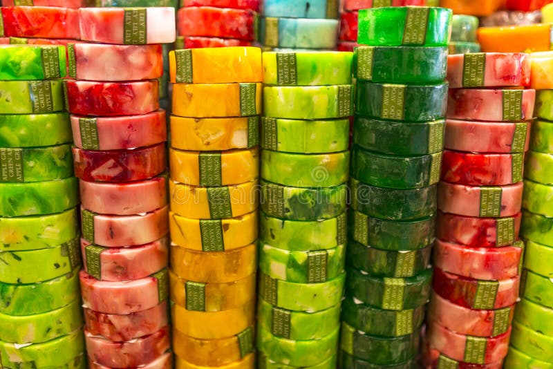 Colorful Soap stock photo. Image of soap, stack, colourful - 63648564