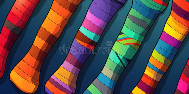 Colorful Socks Hanging from a Line, Suitable for Various Concepts and ...