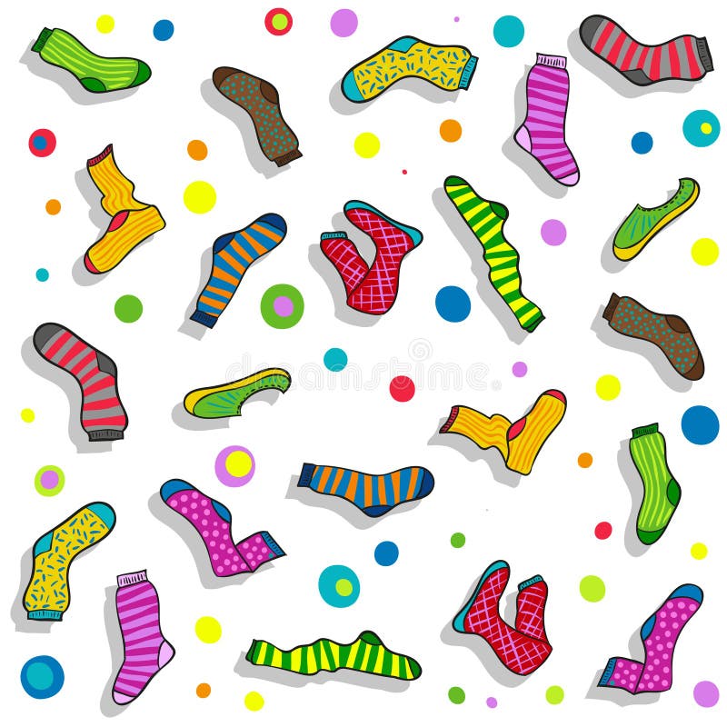 Two Different Color Socks Stock Illustrations – 53 Two Different Color ...