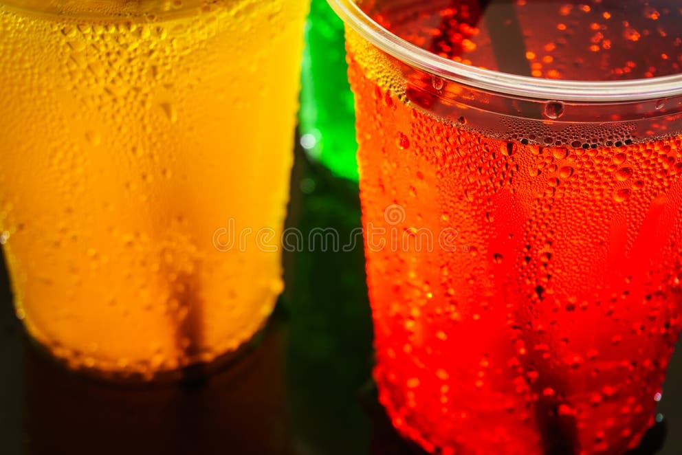Colorful soft drinks stock image. Image of green, cube - 60965915