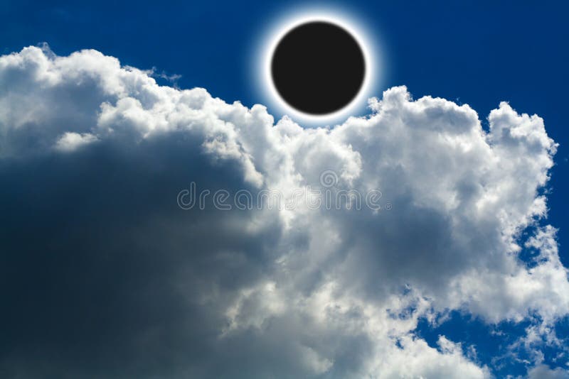 Colorful solar eclipse stock illustration. Illustration of angle - 95990290