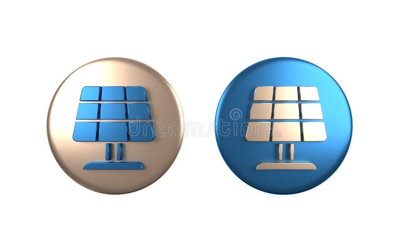 Colorful Solar Energy Panel Icon Isolated on White Background. Sun with ...