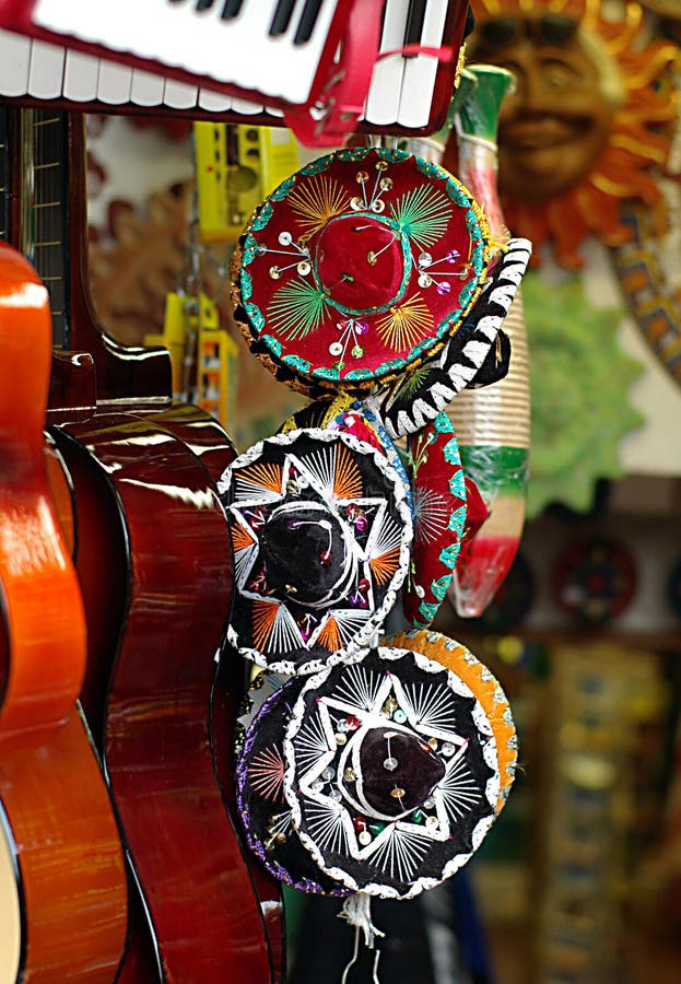 Colorful sombreros stock image. Image of mexican, sale - 6168249