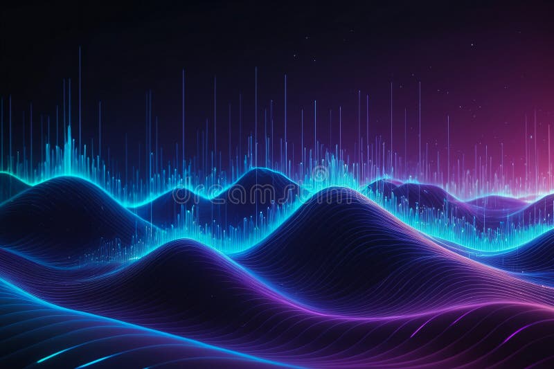 Colorful Sound and Music Frequency Waves Stock Illustration ...