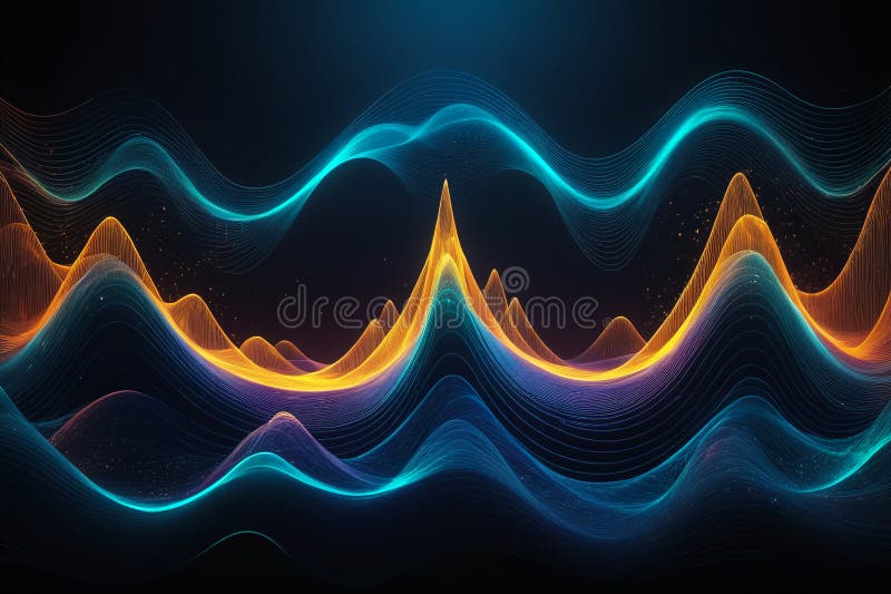 Colorful Sound Waves Vector Design.Music Sound Waves.Colorful Music ...