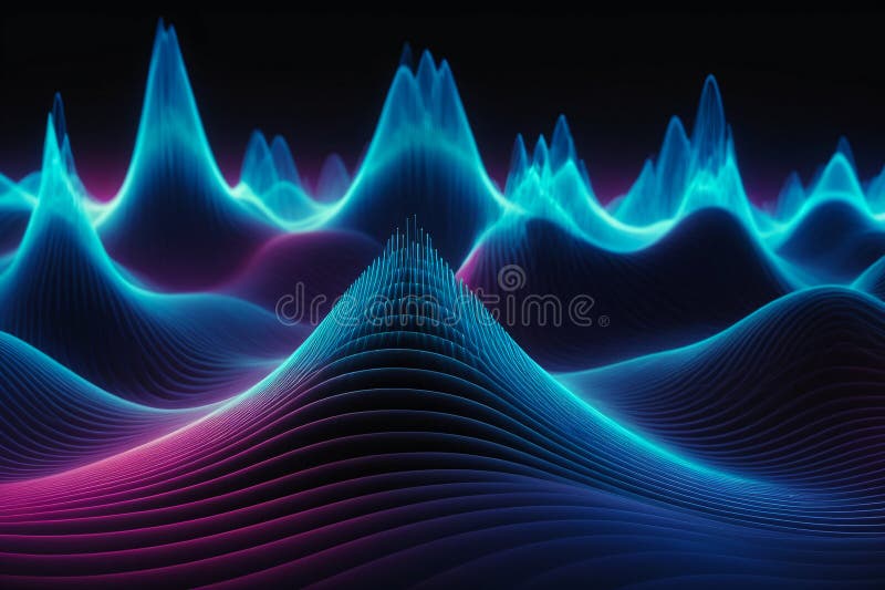 Colorful Sound Waves Vector Design.Music Sound Waves.Colorful Music ...