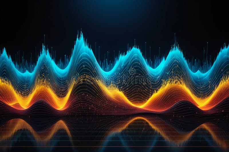 Colorful Sound and Music Frequency Waves Stock Illustration ...
