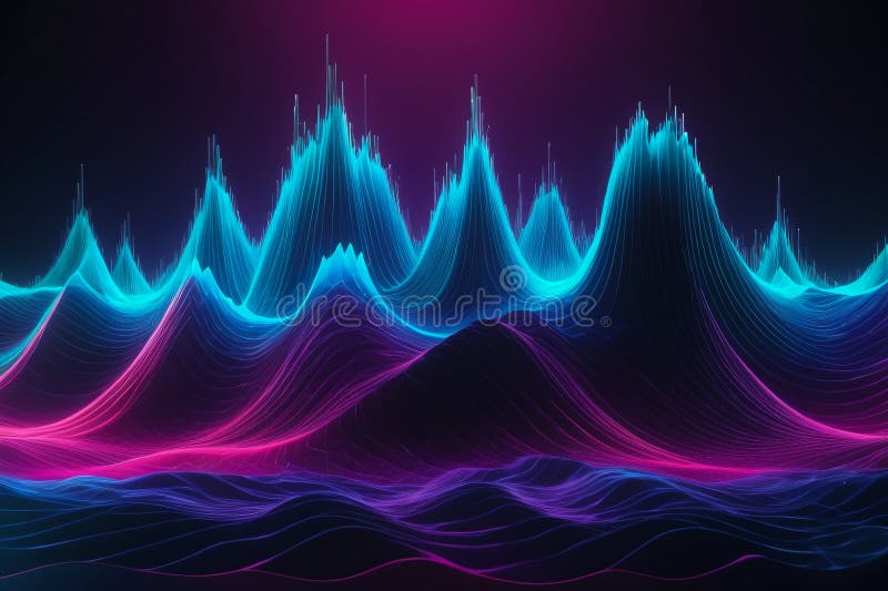 Colorful Sound Waves Vector Design.Music Sound Waves.Colorful Music ...