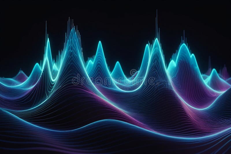 Colorful Sound Waves Vector Design.Music Sound Waves.Colorful Music ...
