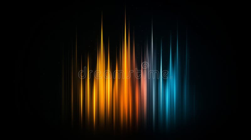 Colorful Sound Wave Representation Showing Dynamic Frequencies in ...