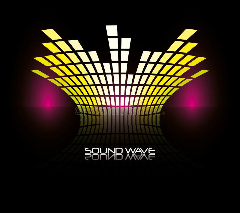 Sound wave design stock vector. Illustration of background - 112719231