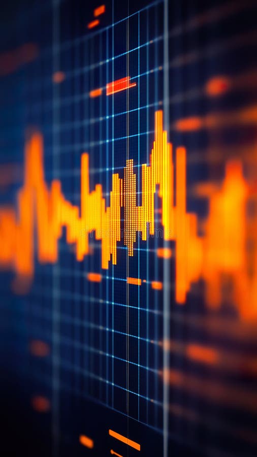 Visual Representation of Sound Waves Displaying Amplitude Variations in ...