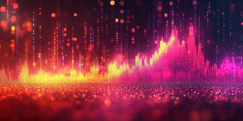 Colorful Sound Wave Visualization Illustrating Music Frequency Patterns ...