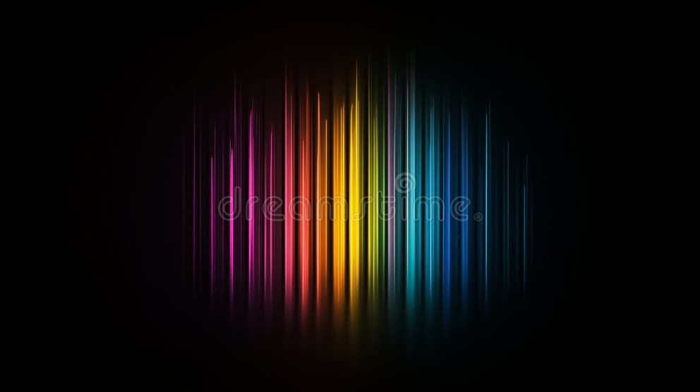 Colorful Sound Wave Visualization Representing Audio Frequency and ...