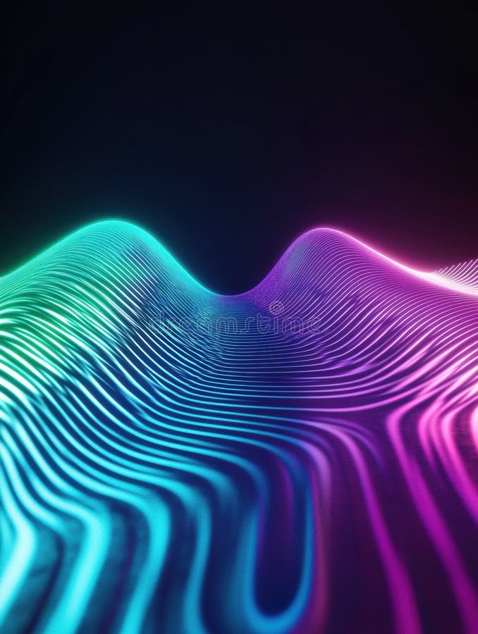 Colorful Wave Pattern Illustrating Sound Waves Stock Photos - Free ...