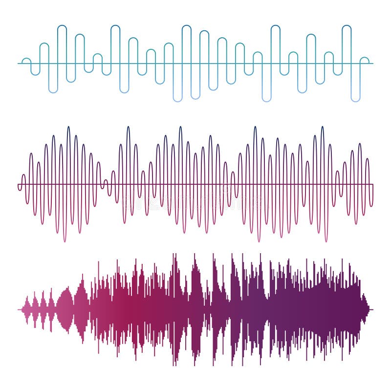 Colorful Sound Waves Vector Design.Music Sound Waves.Colorful Music ...