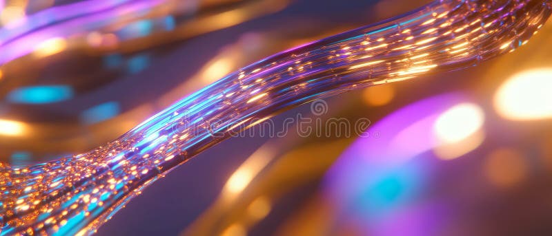 Vibrant Abstract Display of Sound Waves Creating Luminous Trails and ...