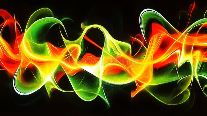 Colorful Soundwave in Vibrant Hues Creates a Dynamic Visual Experience ...