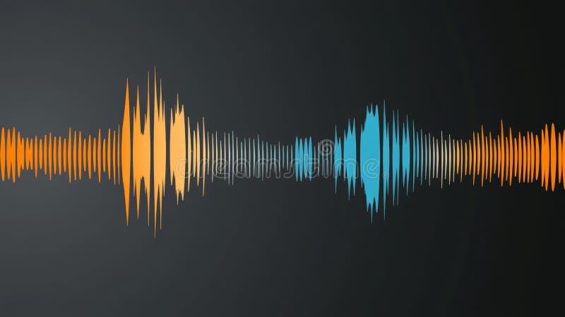 Colorful Soundwave Vibrating on Dark Background Stock Photo - Image of ...