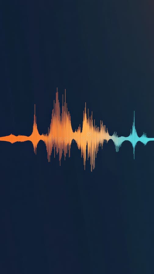 Colorful Soundwave Vibrating on Dark Background Stock Illustration ...