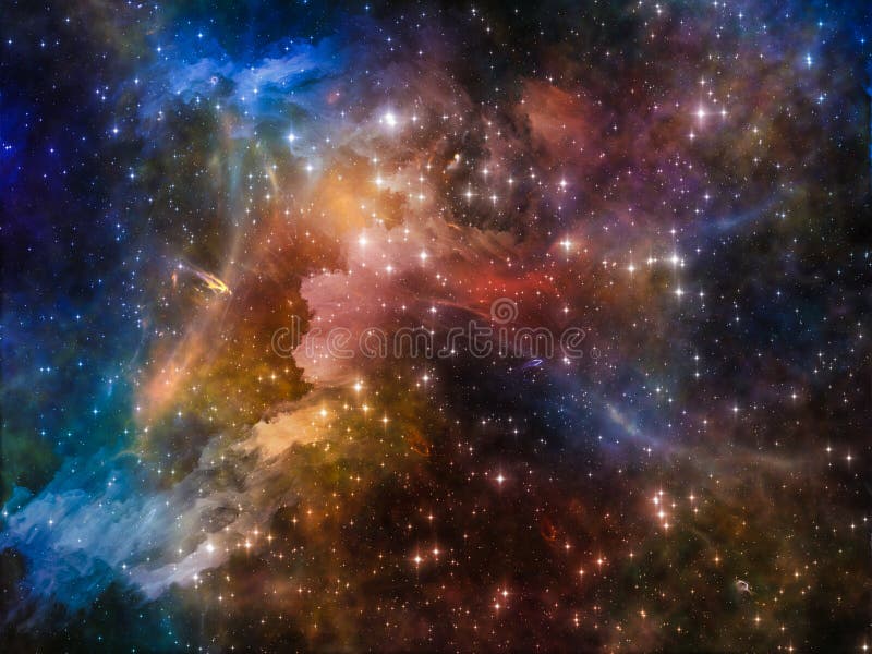 Deep space nebulae stock illustration. Illustration of backdrop - 26763573