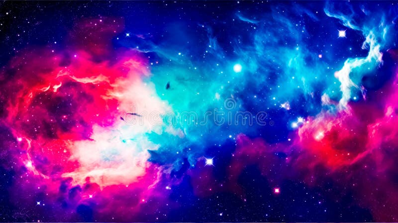 Colorful Space Filled with Stars and Bunch of Stars in the Sky ...