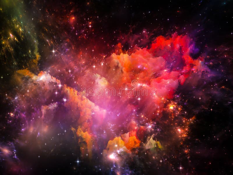 Colorful Space Frequencies stock illustration. Illustration of ...