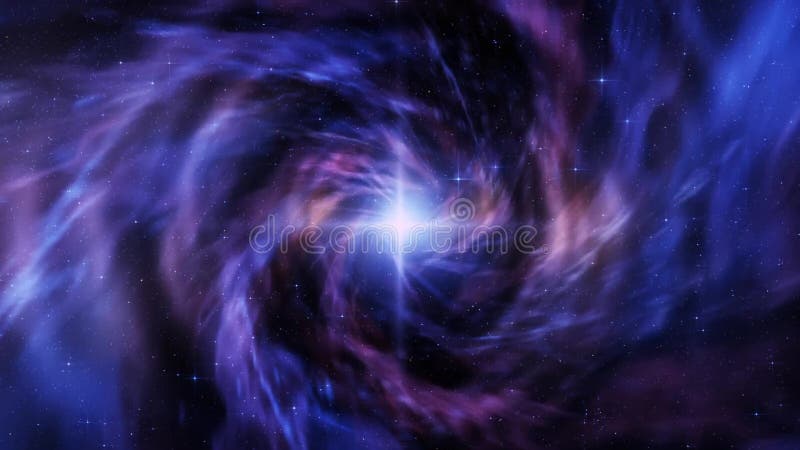 Colorful Space Vortex with Starfield Loopable Motion Background Stock ...