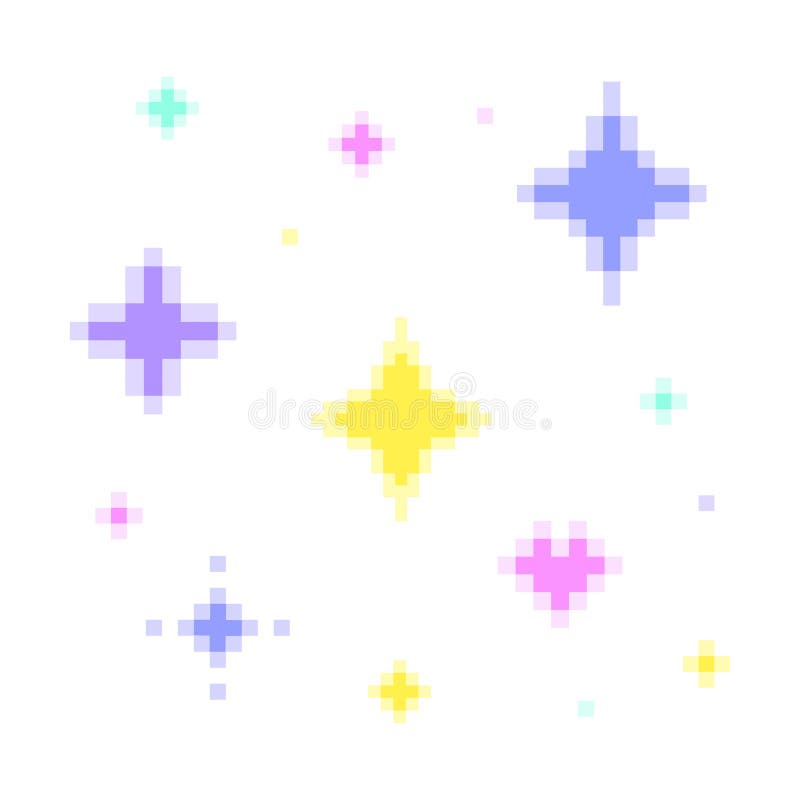 Colorful sparkle pixel stock vector. Illustration of glow - 306666879