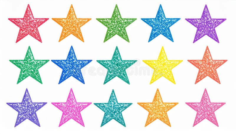Colorful Sparkle Stars Pattern Background Stock Illustration ...