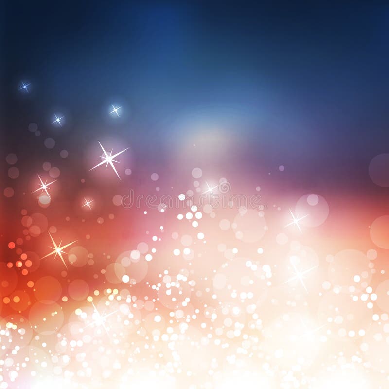 Colorful Sparkling Cover Design Template with Abstract Blurred ...