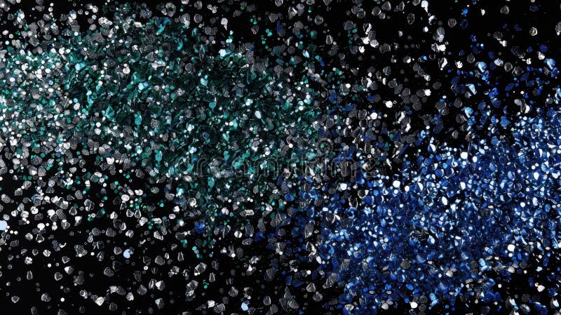 Colorful Sparkling Glitter Explosion on Dark Background Stock ...