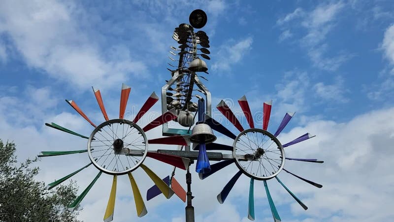 Colorful Special Windmill Structure Stock Video - Video of special ...