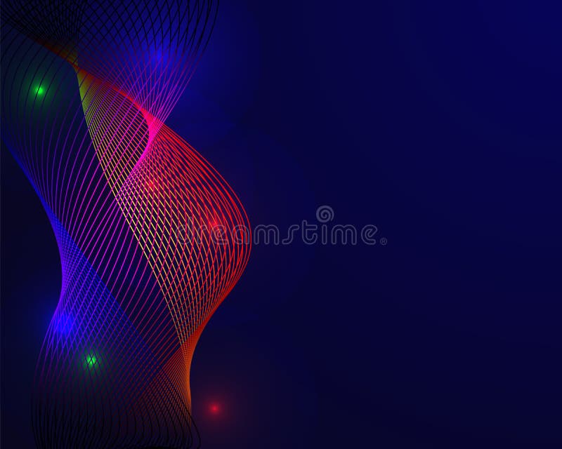Colorful Spectrum in Blue Background. Abstract Background Concept ...