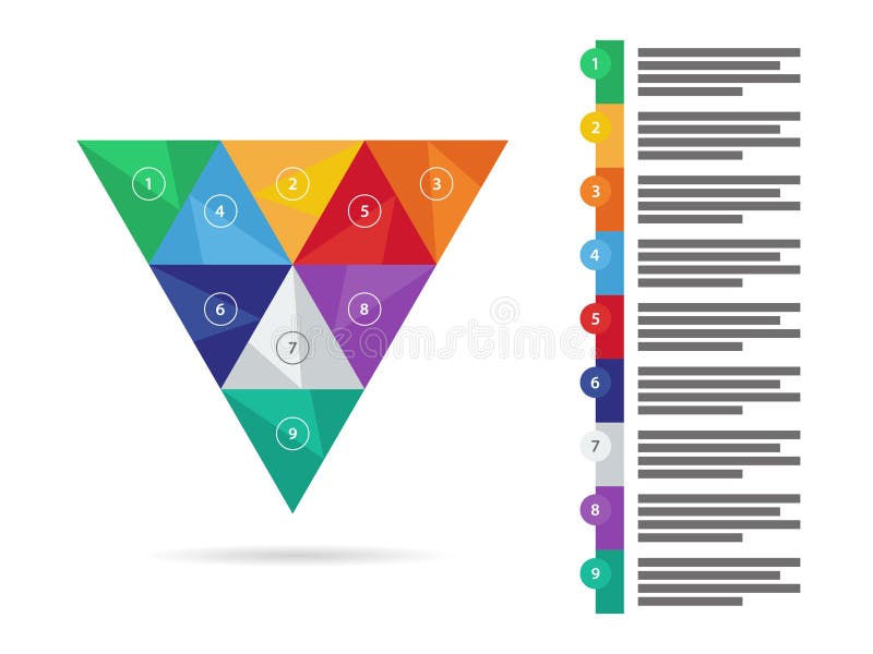 Colorful Spectrum Rainbow Geometric Triangular Presentation Infographic ...
