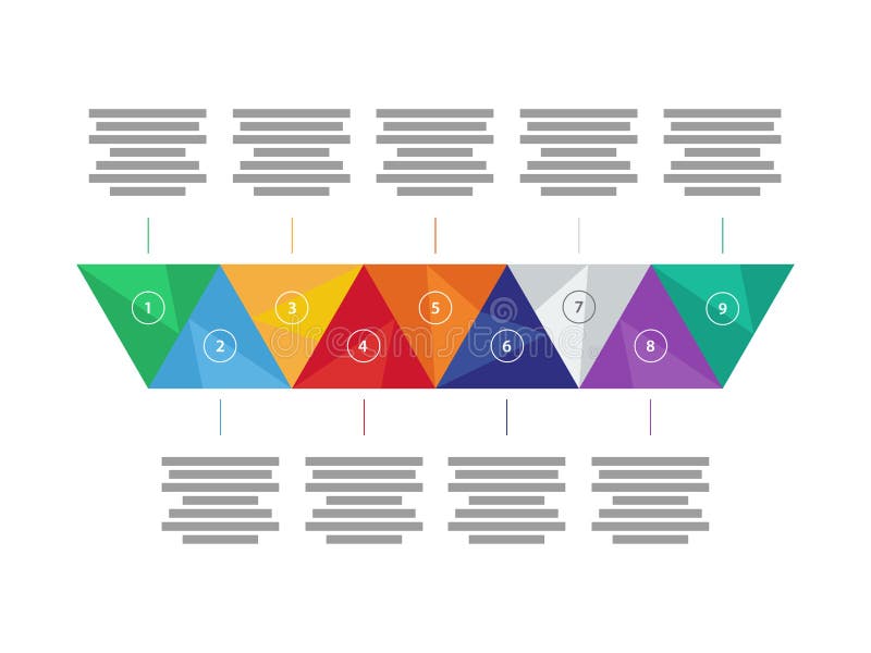 Colorful Spectrum Rainbow Geometric Triangular Presentation Infographic ...
