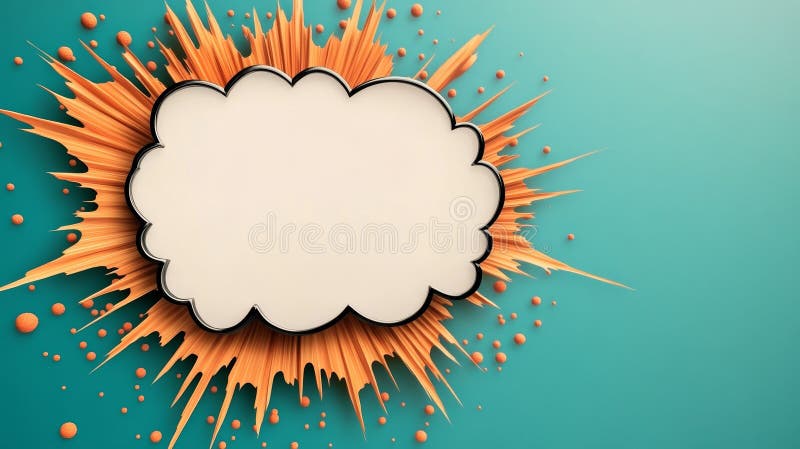 Colorful Speech Bubble Design with Dynamic Burst Effect, Ideal for ...