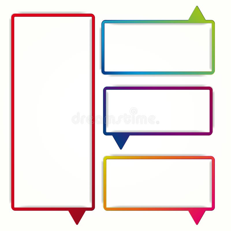 Colorful Speech Bubble Frames Stock Illustrations – 583 Colorful Speech ...