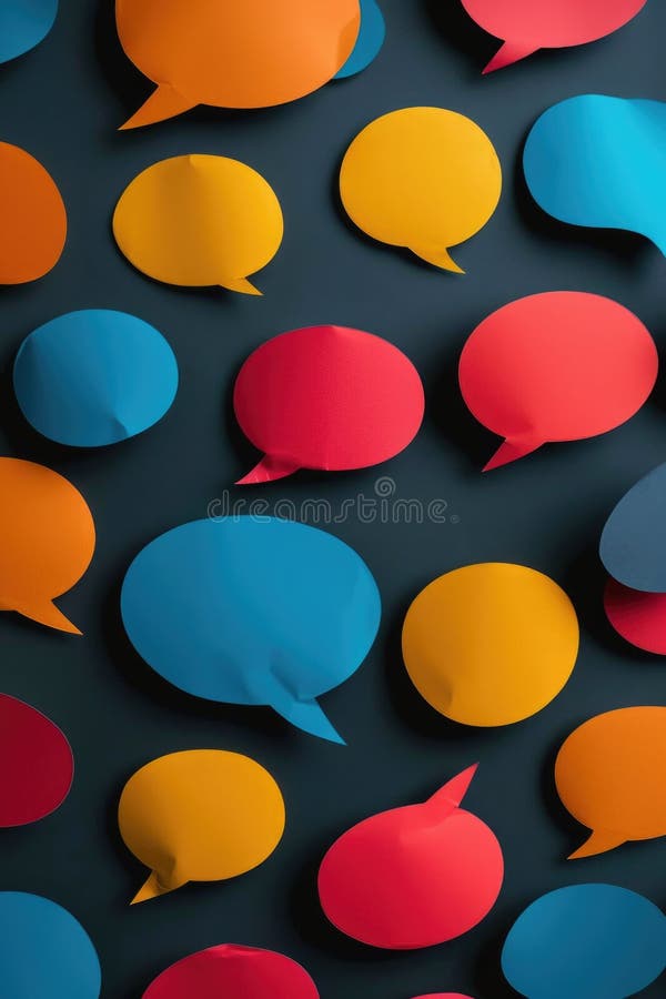 Colorful Speech Bubbles stock photo. Image of modern - 371522062