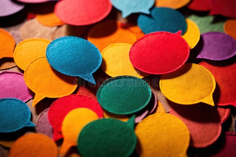 Colorful Speech Bubbles, Dialog Communication Concept Pattern Wallpaper ...