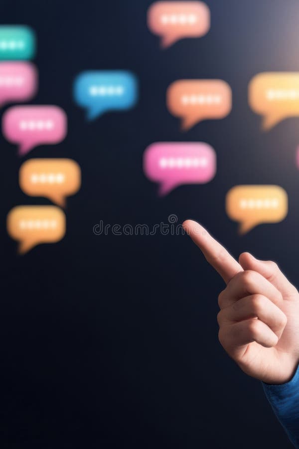 Overlapping Speech Bubbles Showcasing the Chaos of Mixed Messages and ...