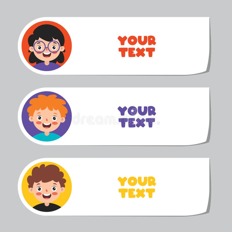 Colorful Speech Bubbles and Labels Stock Vector - Illustration of ...