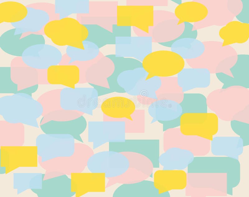 Colorful Speech Bubbles Pattern Stock Vector - Illustration of ...