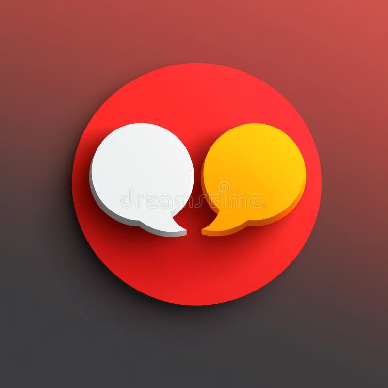 Colorful Speech Bubbles Visual Representation Communication Dialogue ...