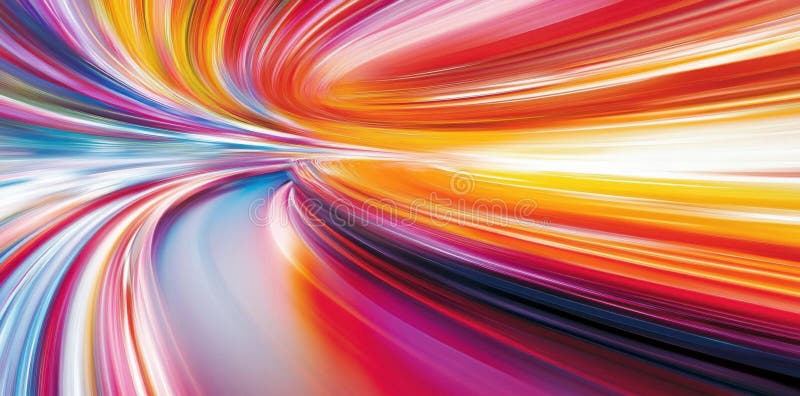 Colorful Speed Tunnel Abstract Stock Illustration - Illustration of ...