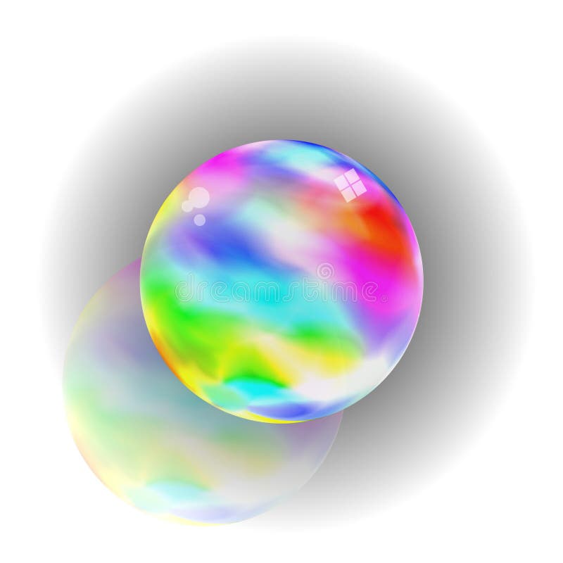 Colorful Sphere with Shadows Isolated Stock Vector - Illustration of ...