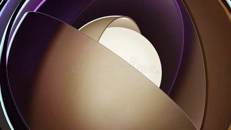 Colorful Sphere Hiding Inside Round Shaped Object of Hemispheres ...